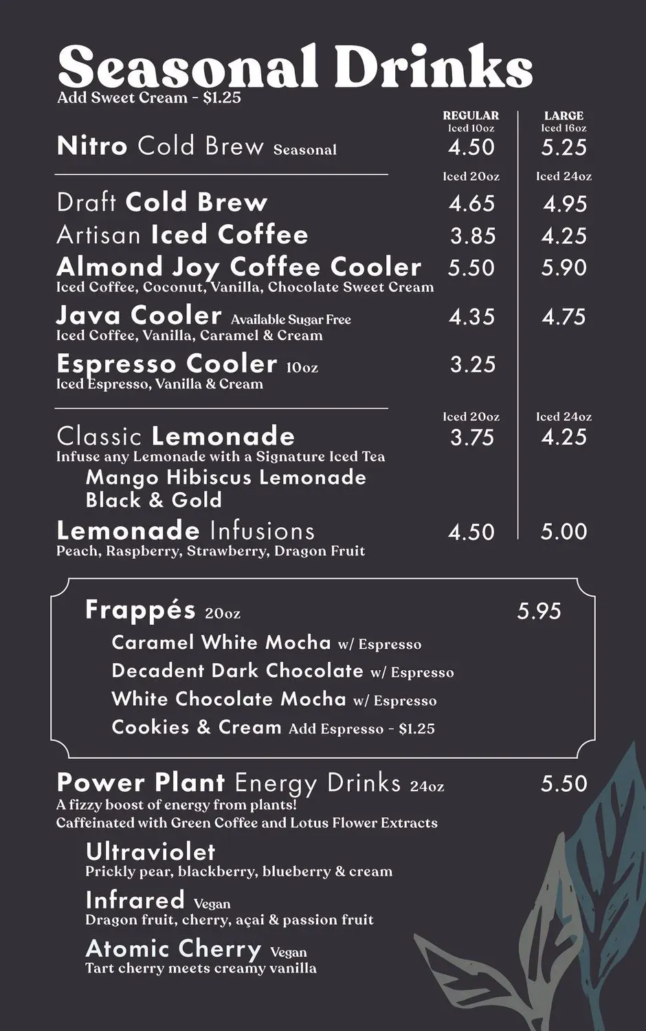 Java House Coffee Roasters - Downtown Menu - Updated November 2025