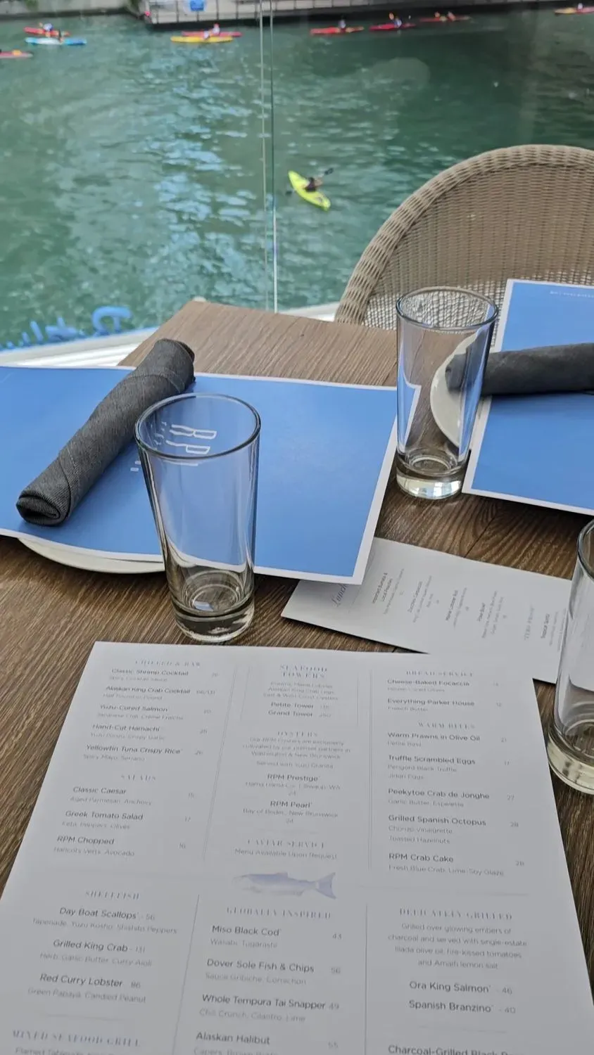 RPM Seafood Menu - Updated November 2025