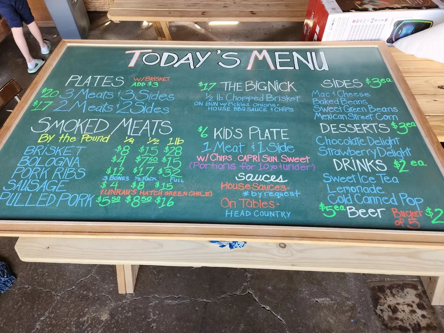 Countrymen BBQ Menu - Updated October 2025