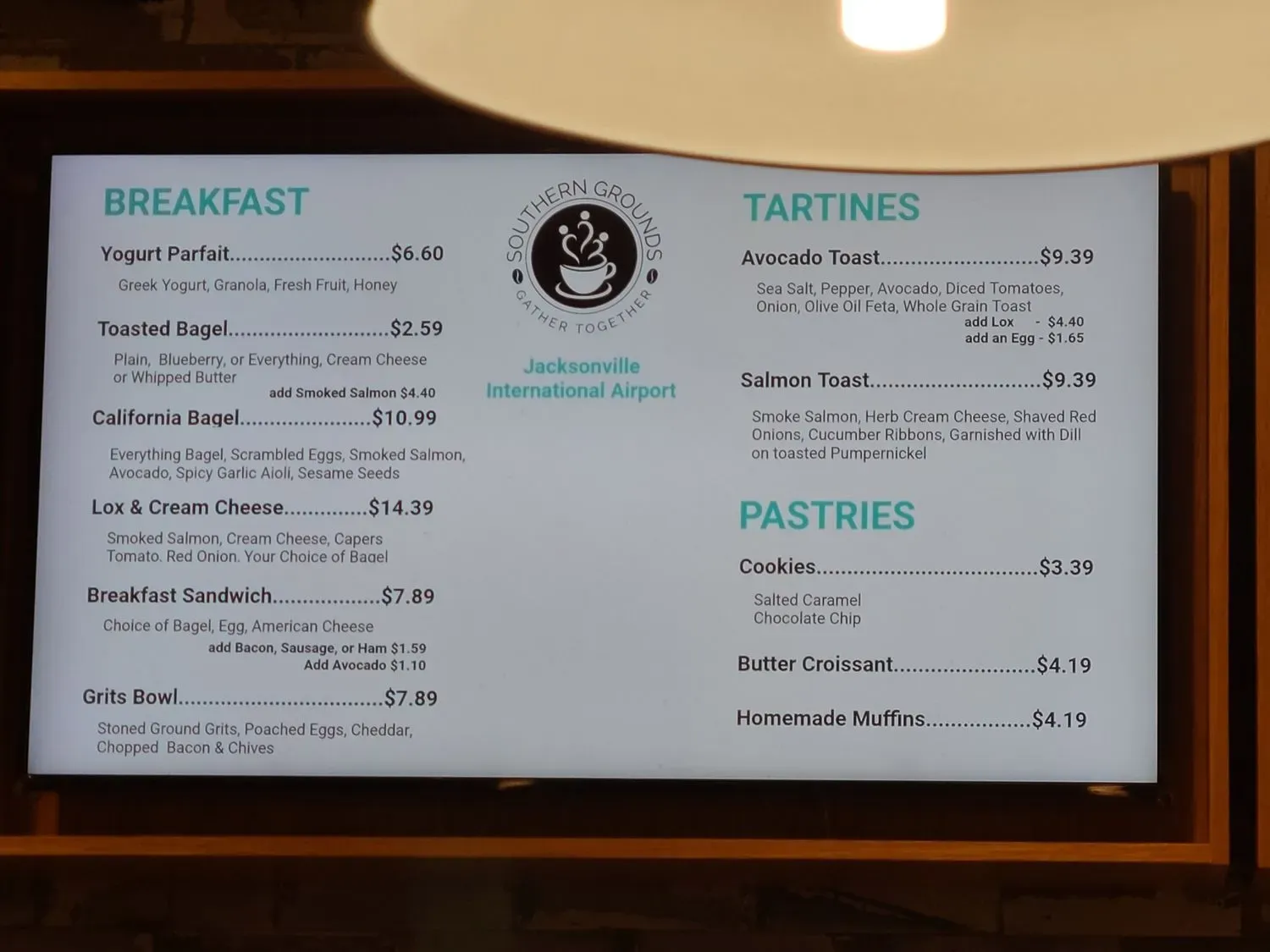Southern Grounds & Co Menu - Updated November 2025