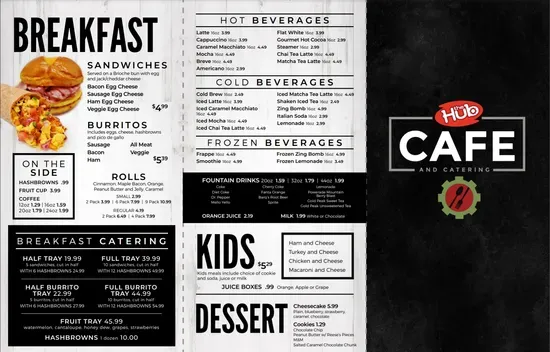 The Hub Cafe Menu | Dickinson, ND | Checkle