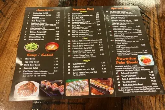 Matsu Hibachi & Sushi Menu | Dahlonega, GA | Checkle