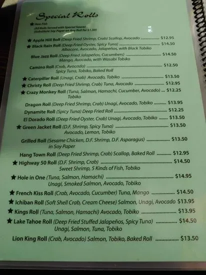 Shilla | Teriyaki & Sushi Bar Menu | Placerville, CA | Checkle