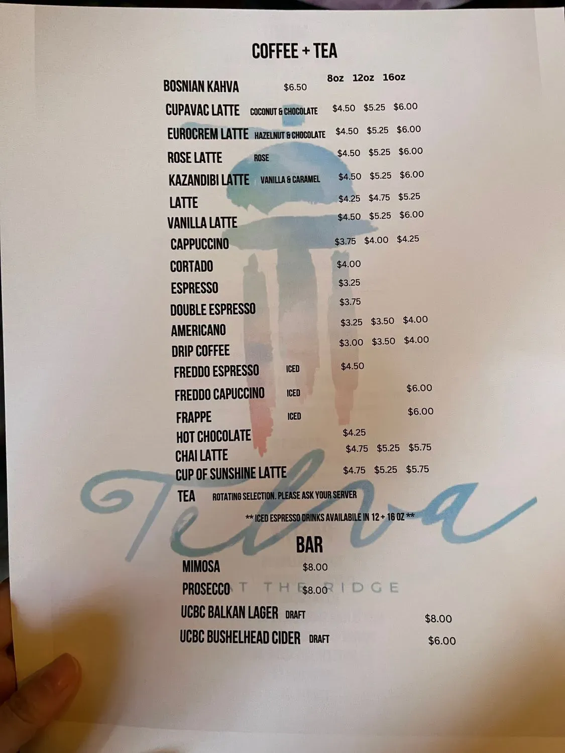 Telva at The Ridge Menu - Updated October 2025