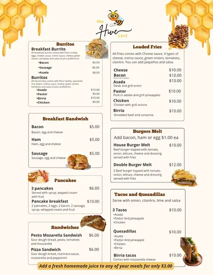 The Hive Cafe Menu | Yukon, OK | Checkle
