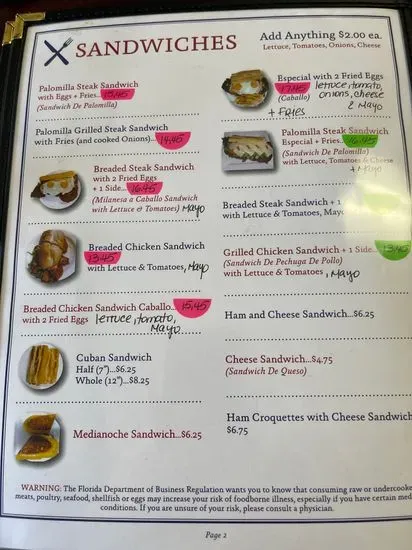 Abuela's Kitchen Menu | Palmetto, FL | Checkle