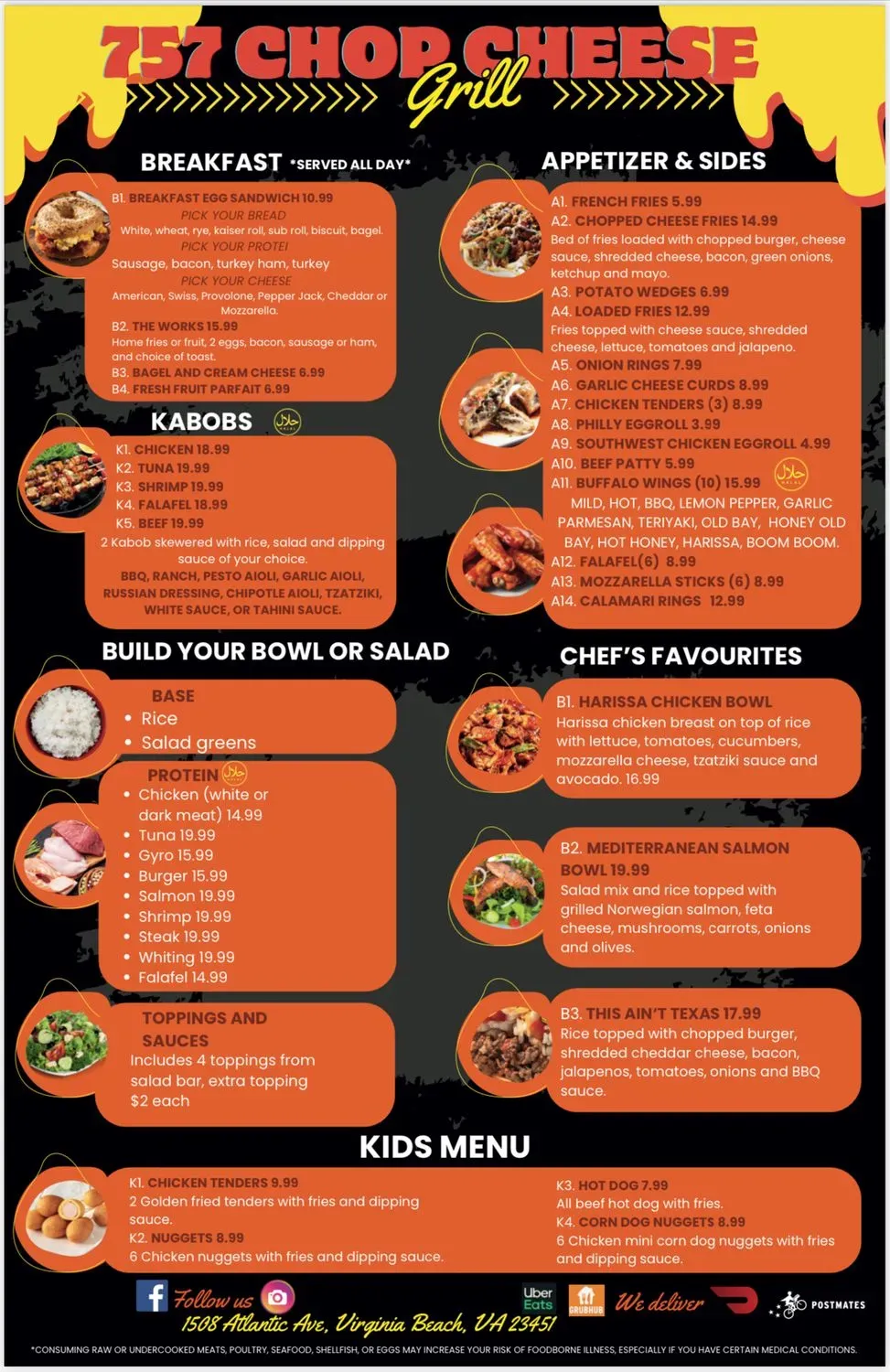 757 Chop Cheese Grill Menu - Updated October 2025