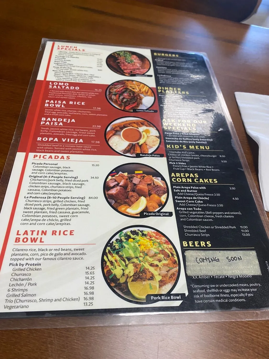 Parva Colombian Bakery & Restaurant Menu - Updated November 2025