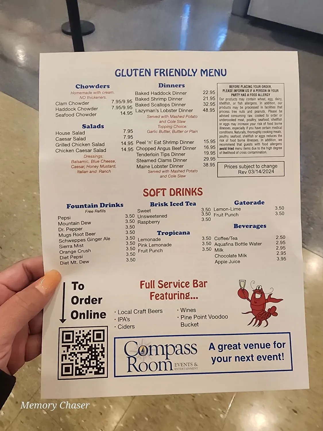 Clambake Seafood Restaurant Menu - Updated November 2025