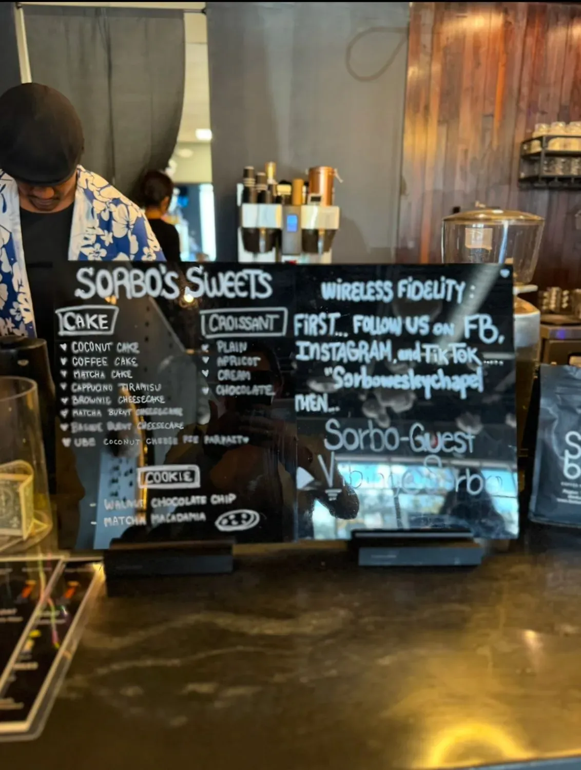 Sorbo Coffee Menu - Updated November 2025