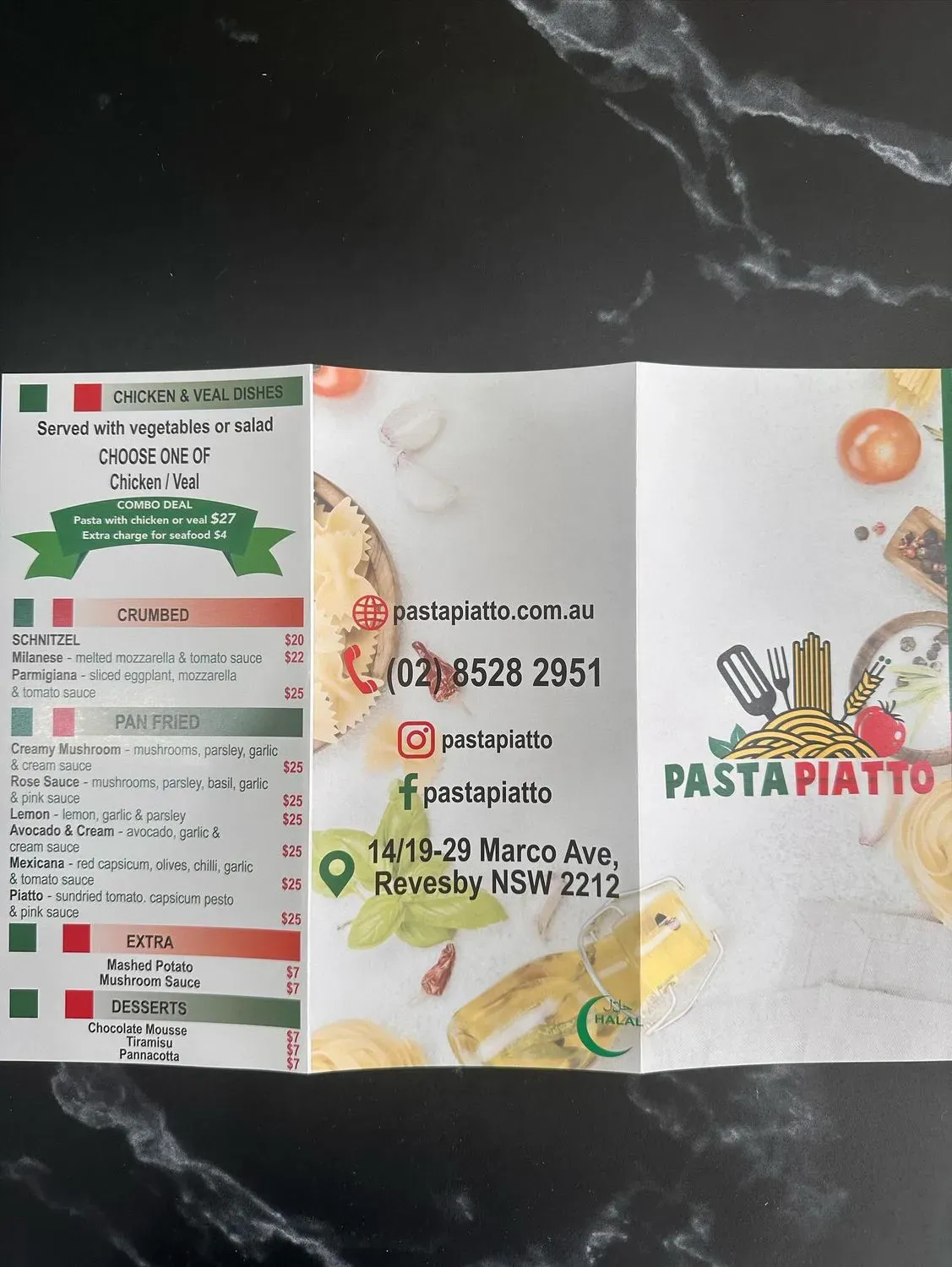 pasta piatto Menu | Revesby, New South Wales | Checkle