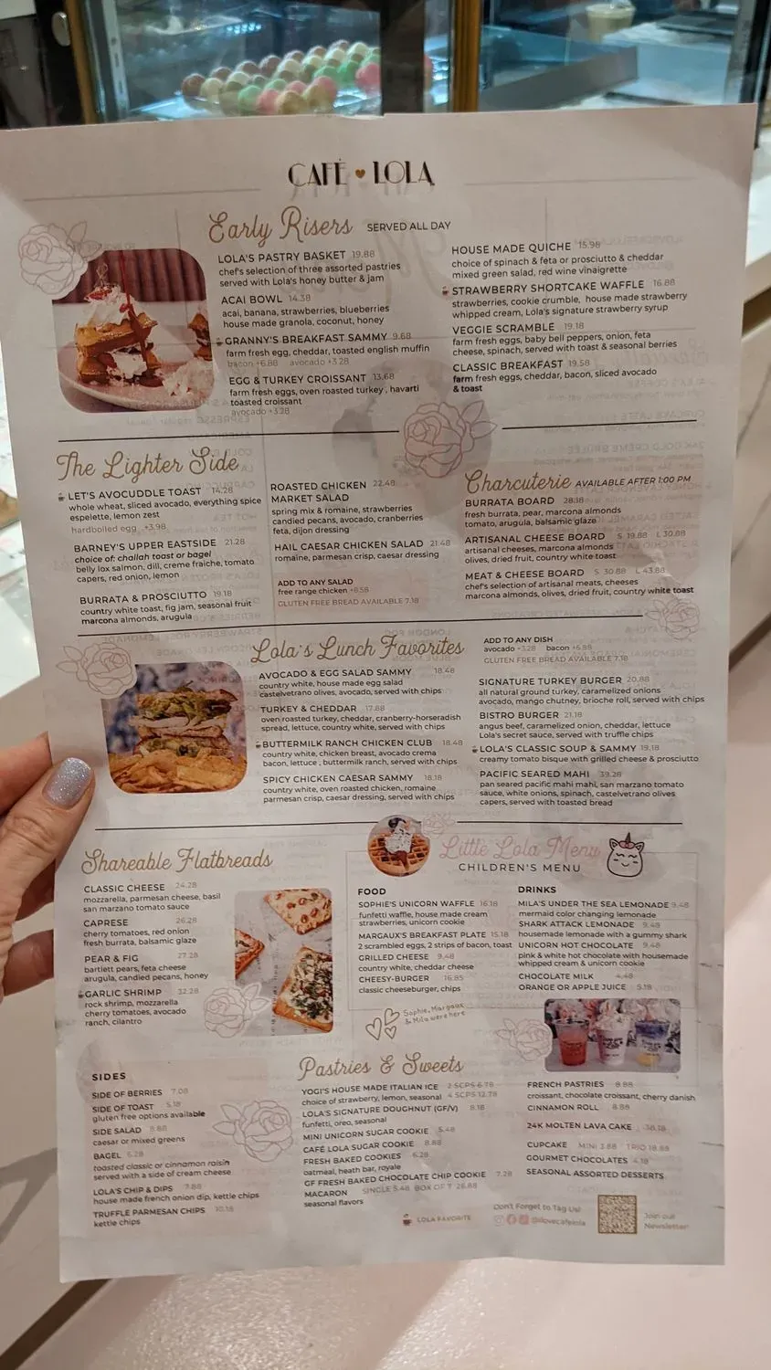 Café Lola Menu - Updated November 2025