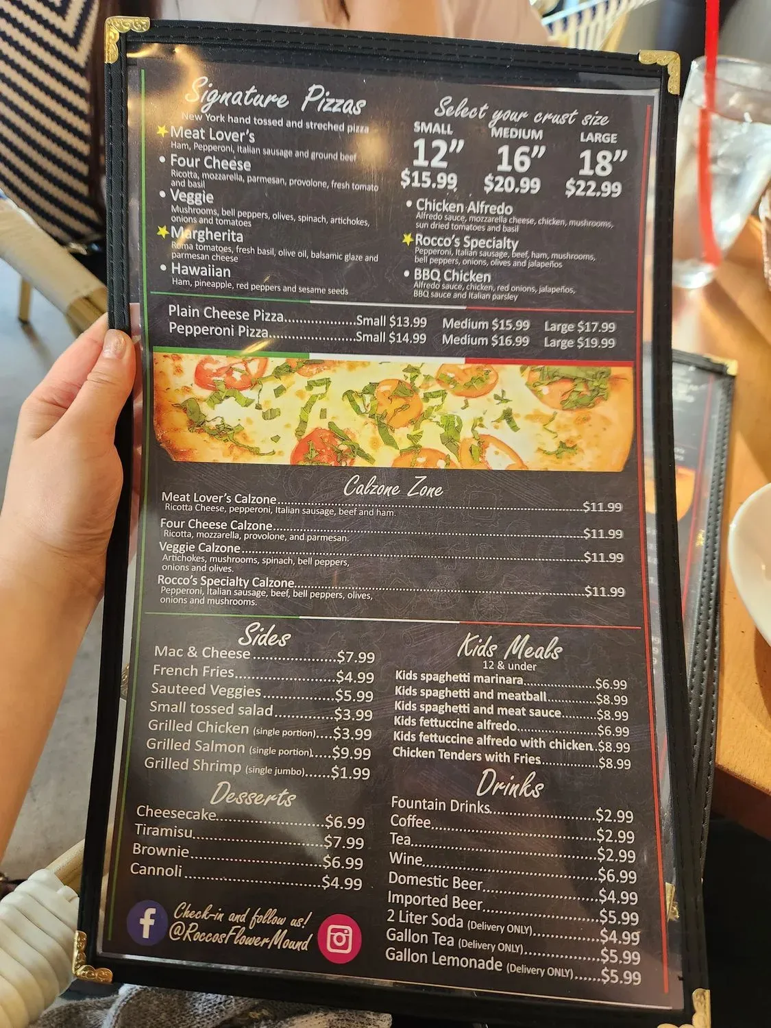 Rocco's Italian Kitchen Menu - Updated September 2025