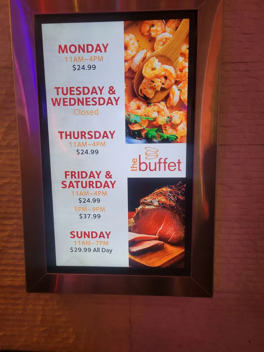 The Buffet Menu | Northfield, OH | Checkle