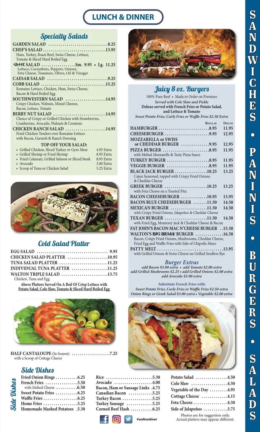 Walton Diner Menu - Updated November 2025