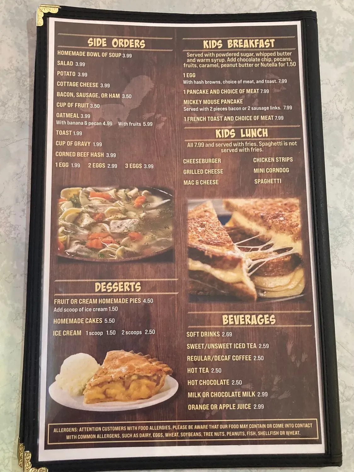 Olney Cafe` Menu - Updated November 2025