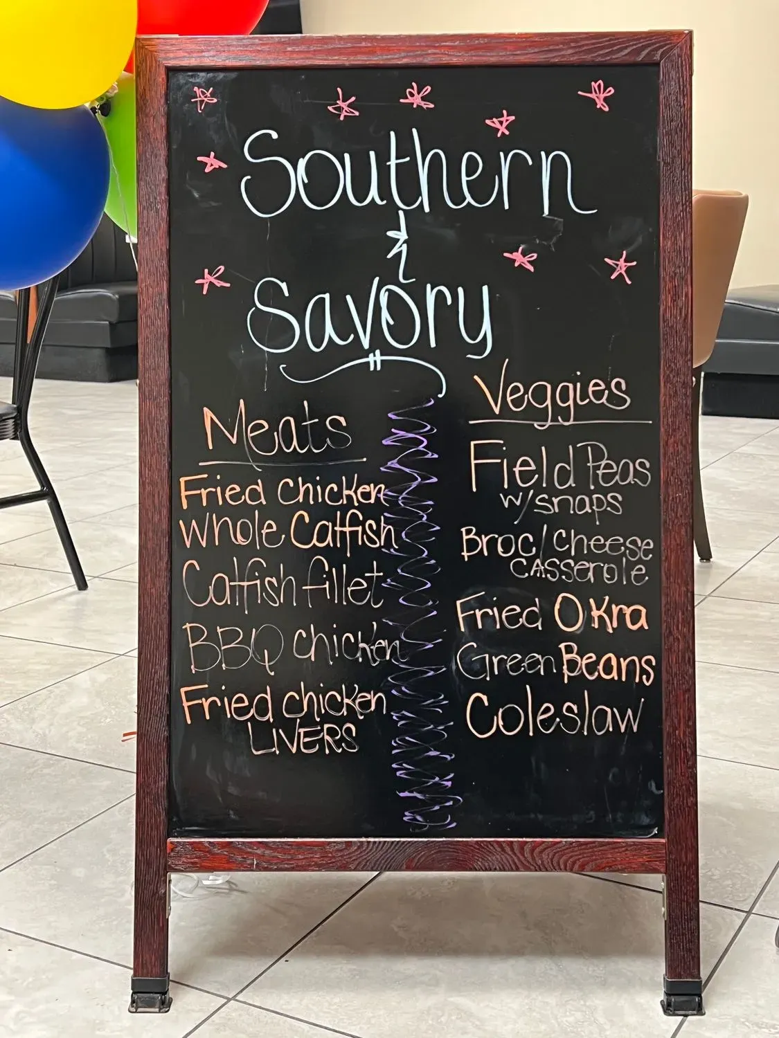 Southern & Savory Cafe Menu - Updated November 2025