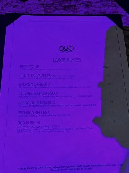 Duo Latin Bistro Menu | Kissimmee, FL | Checkle