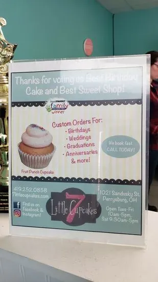 7 Little Cupcakes Menu | Perrysburg, OH | Checkle