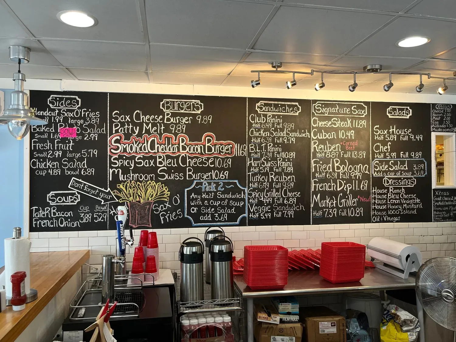 SAX GRILLE Menu - Updated October 2025