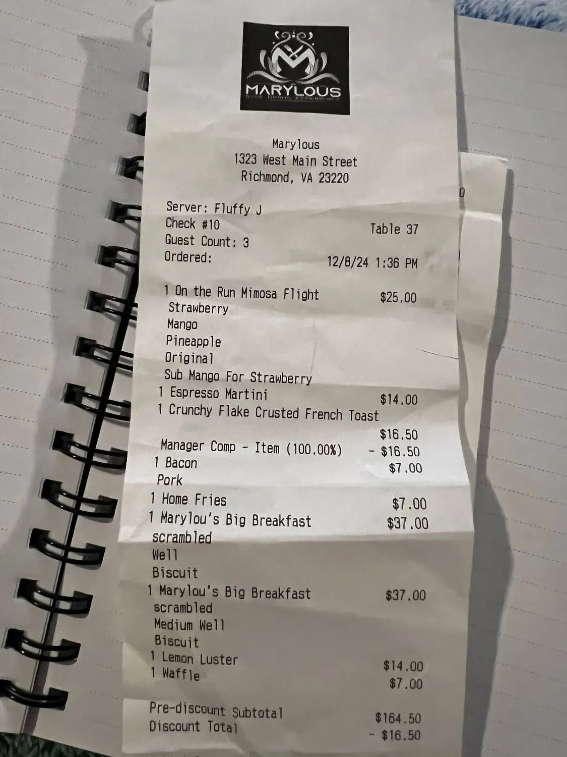 Marylous Soul Dining Experience Menu | Richmond, VA | Checkle