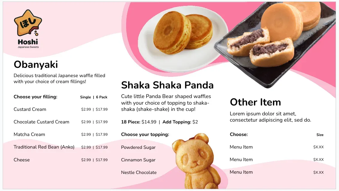 Hoshi Japanese Cafe Menu | Plano, TX | Checkle