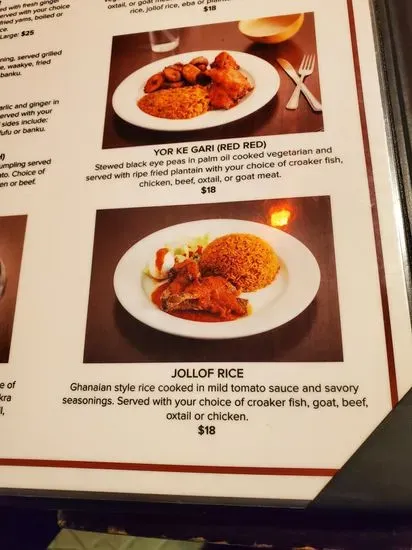 Appioo African Bar & Grill Menu | Washington, DC | Checkle
