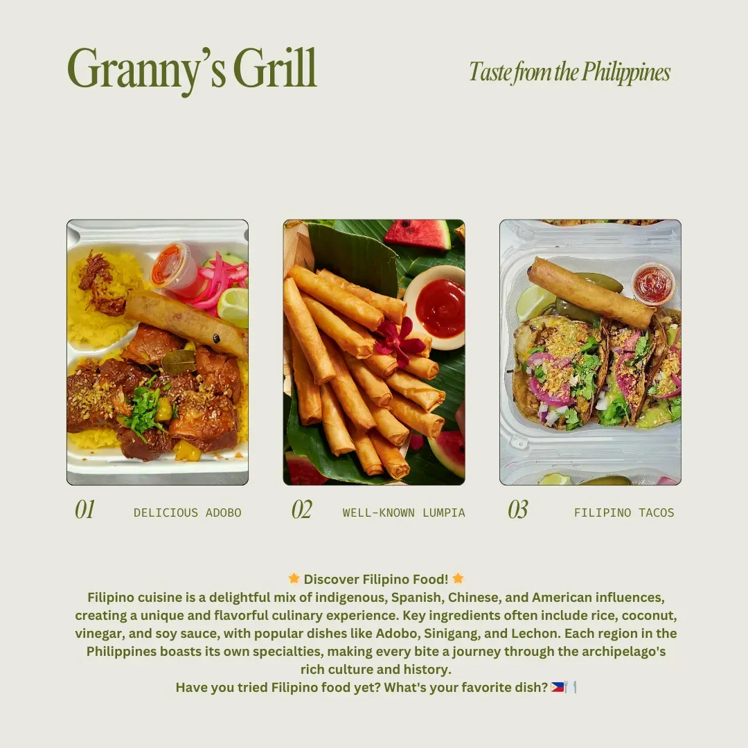 Granny's Grill food truck Menu - Updated November 2025