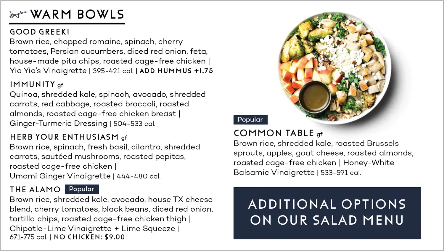 Leaf & Grain Menu - Updated September 2025