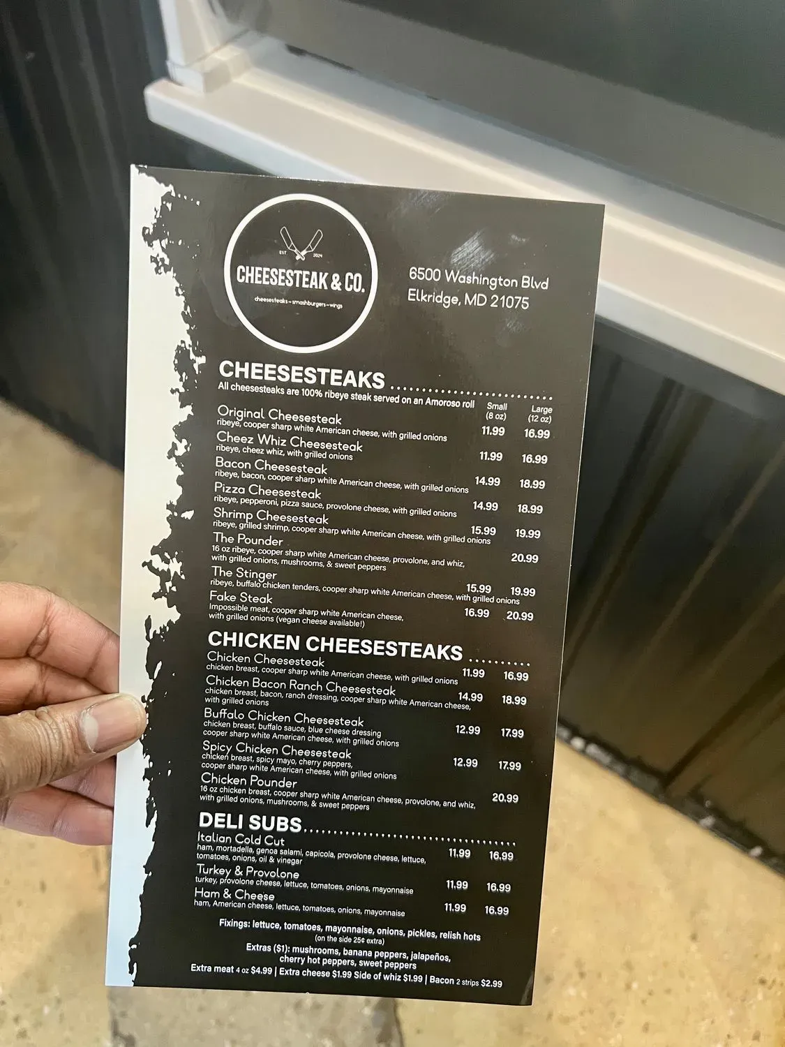 Cheesesteak & Co. Menu - Updated November 2025