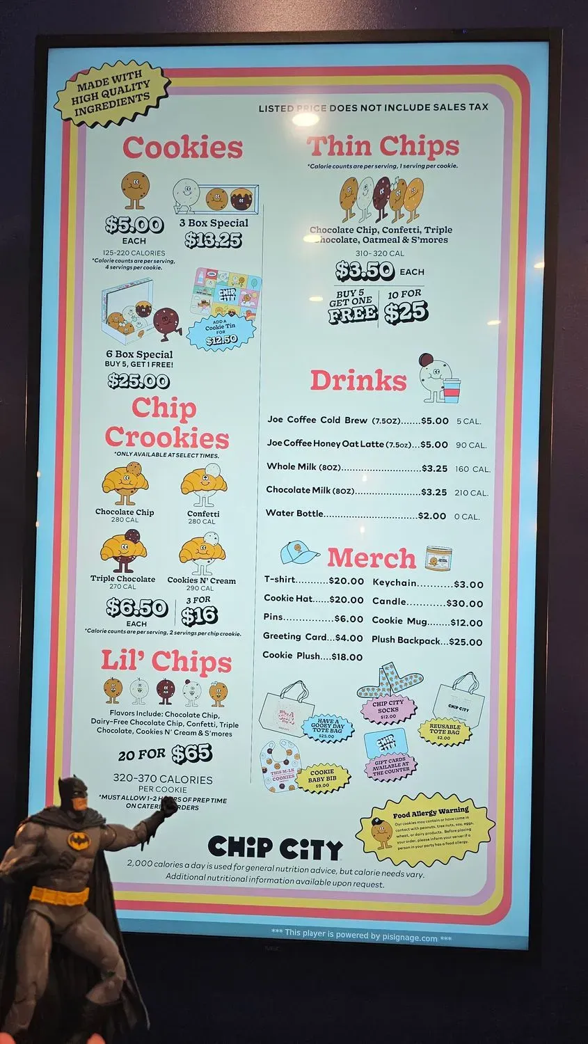 Chip City Menu - Updated November 2025