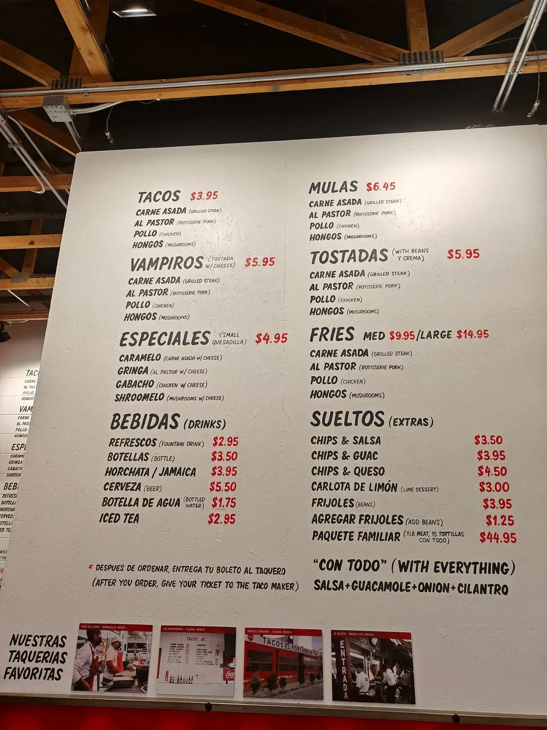 Taco Viva Menu - Updated November 2025