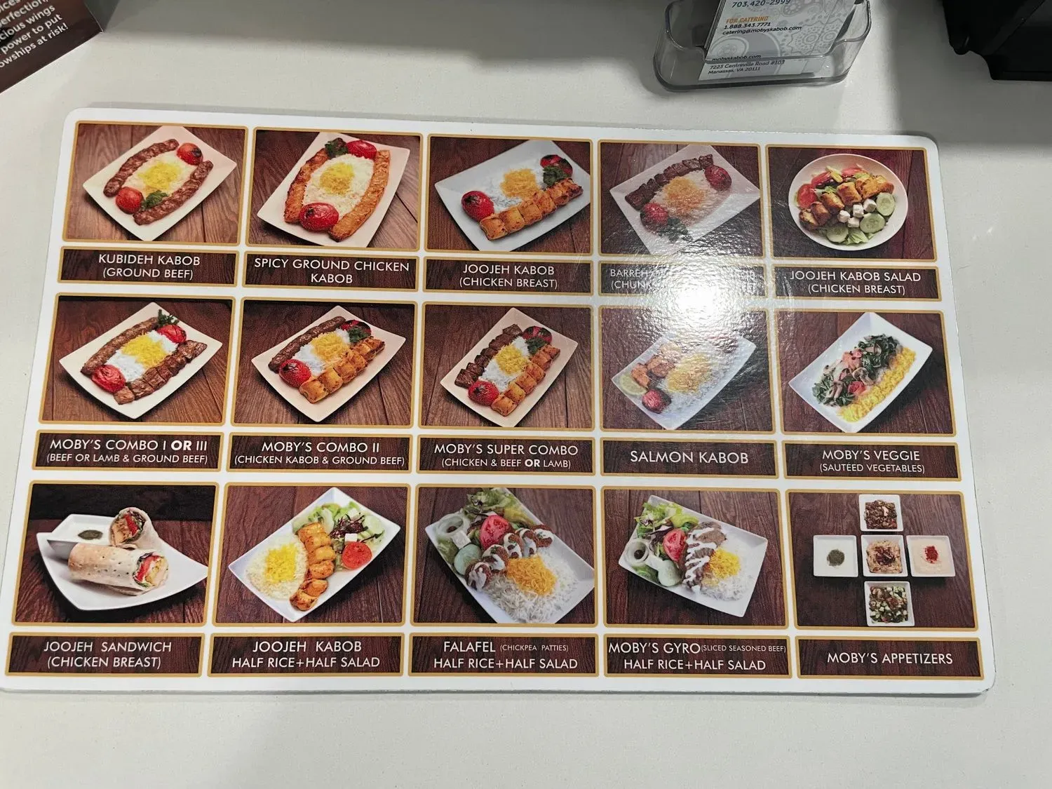 Moby Dick House of Kabob Menu - Updated October 2025