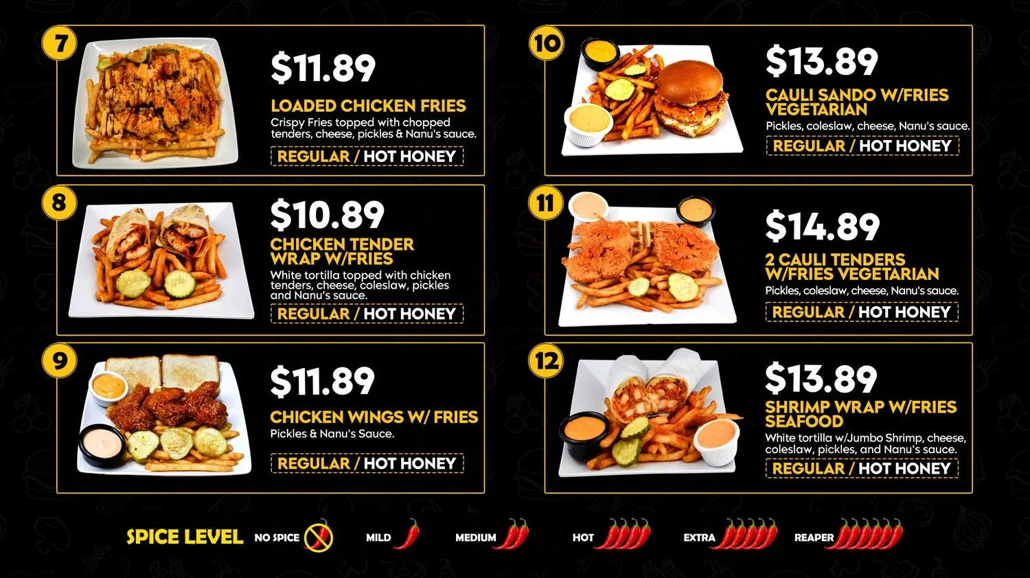 Nanu's Hot Chicken Menu - Updated November 2025