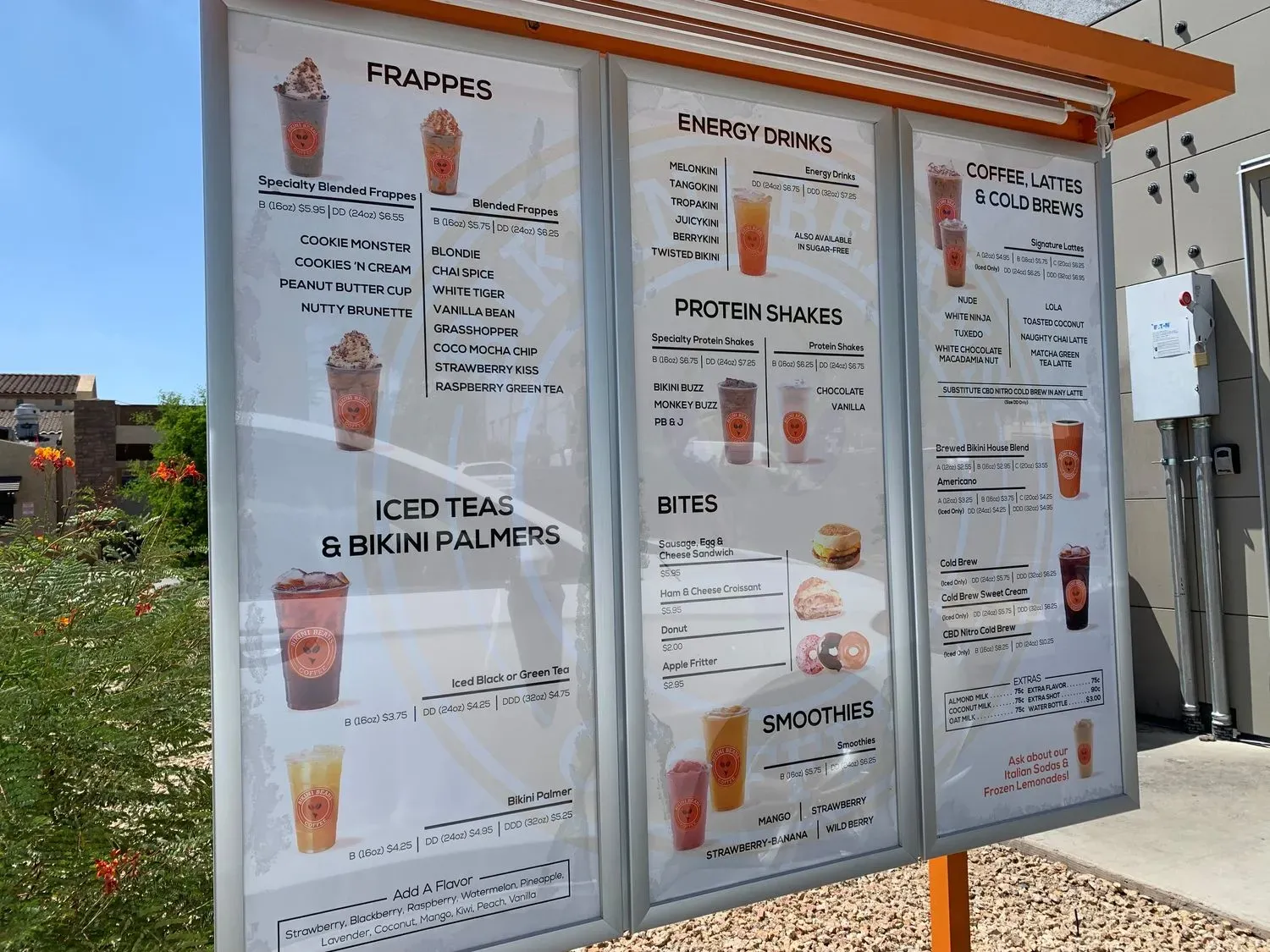 Bikini Beans Coffee Menu - Updated October 2025