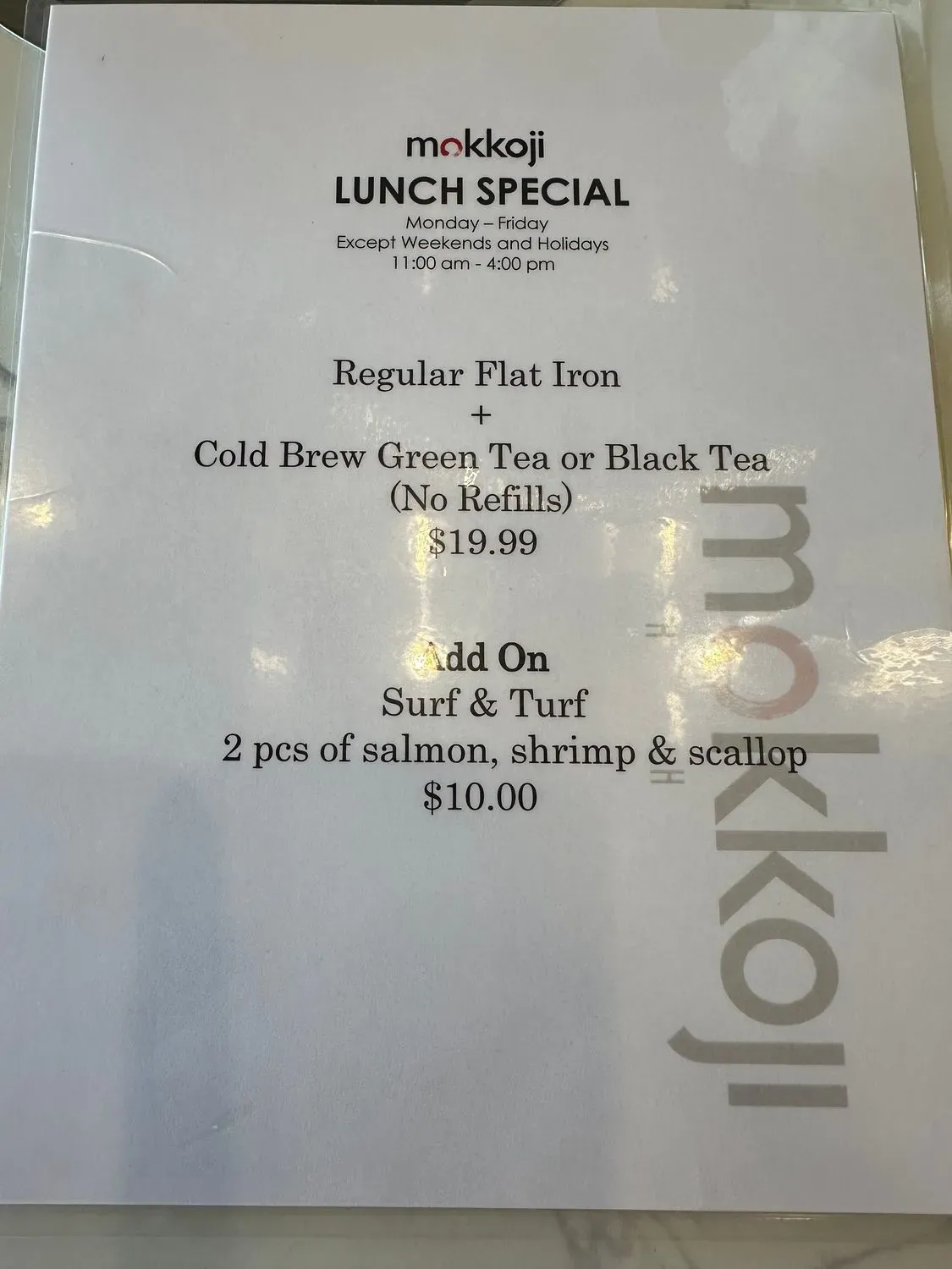 Mokkoji Shabu Shabu - Hot Pot Menu - Updated November 2025