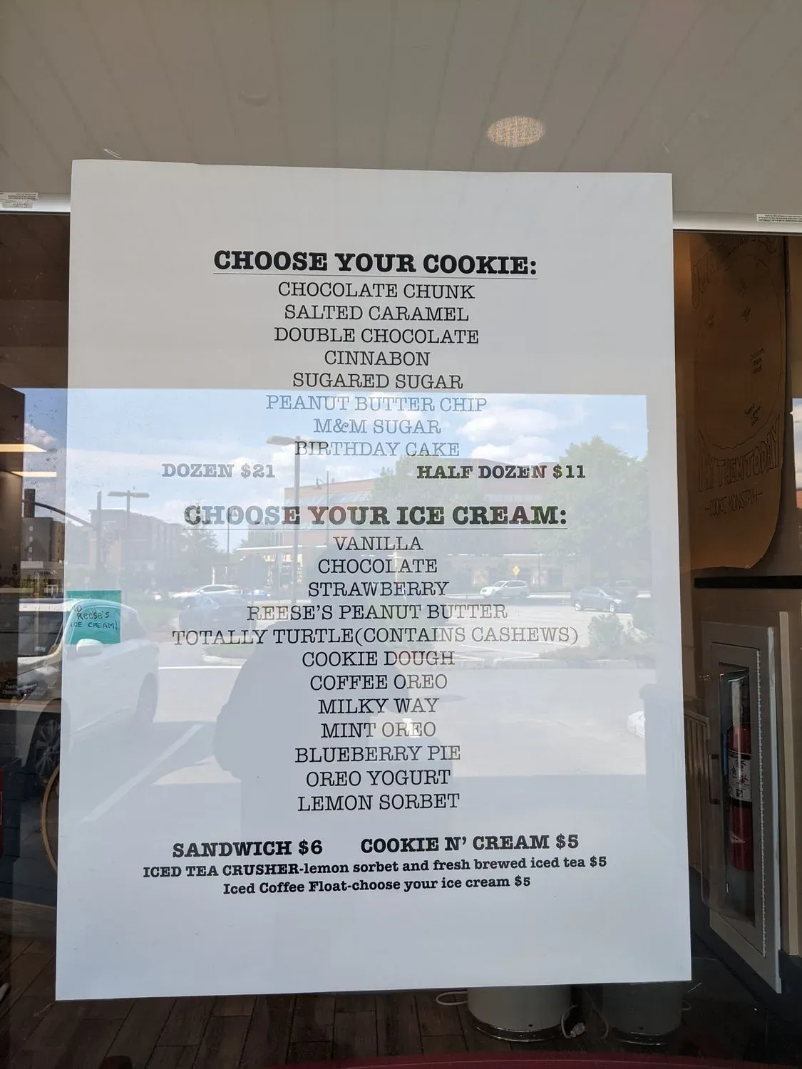 The Cookie Monstah Menu - Updated October 2025