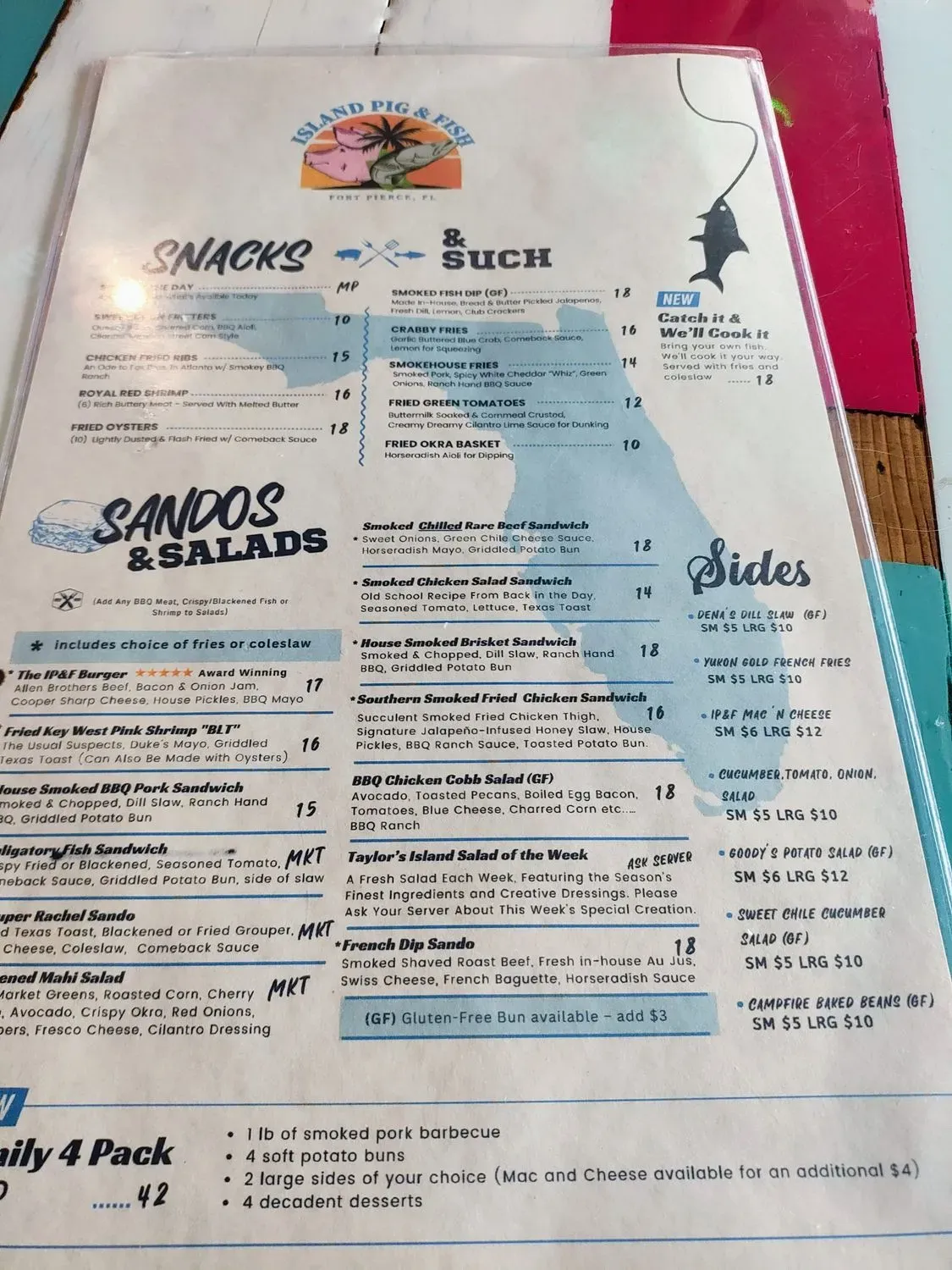 Island Pig and Fish - BBQ and Fresh Seafood Menu - Updated October 2025