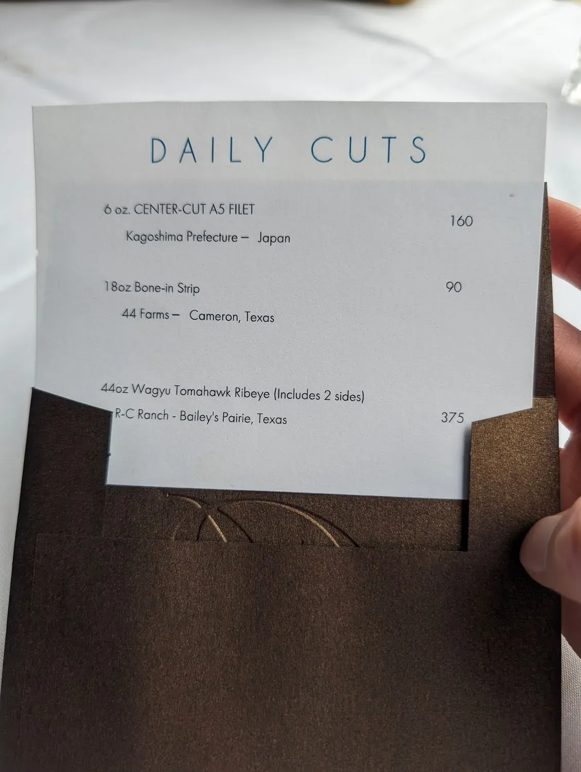 Brenner's Steakhouse Menu - Updated October 2025
