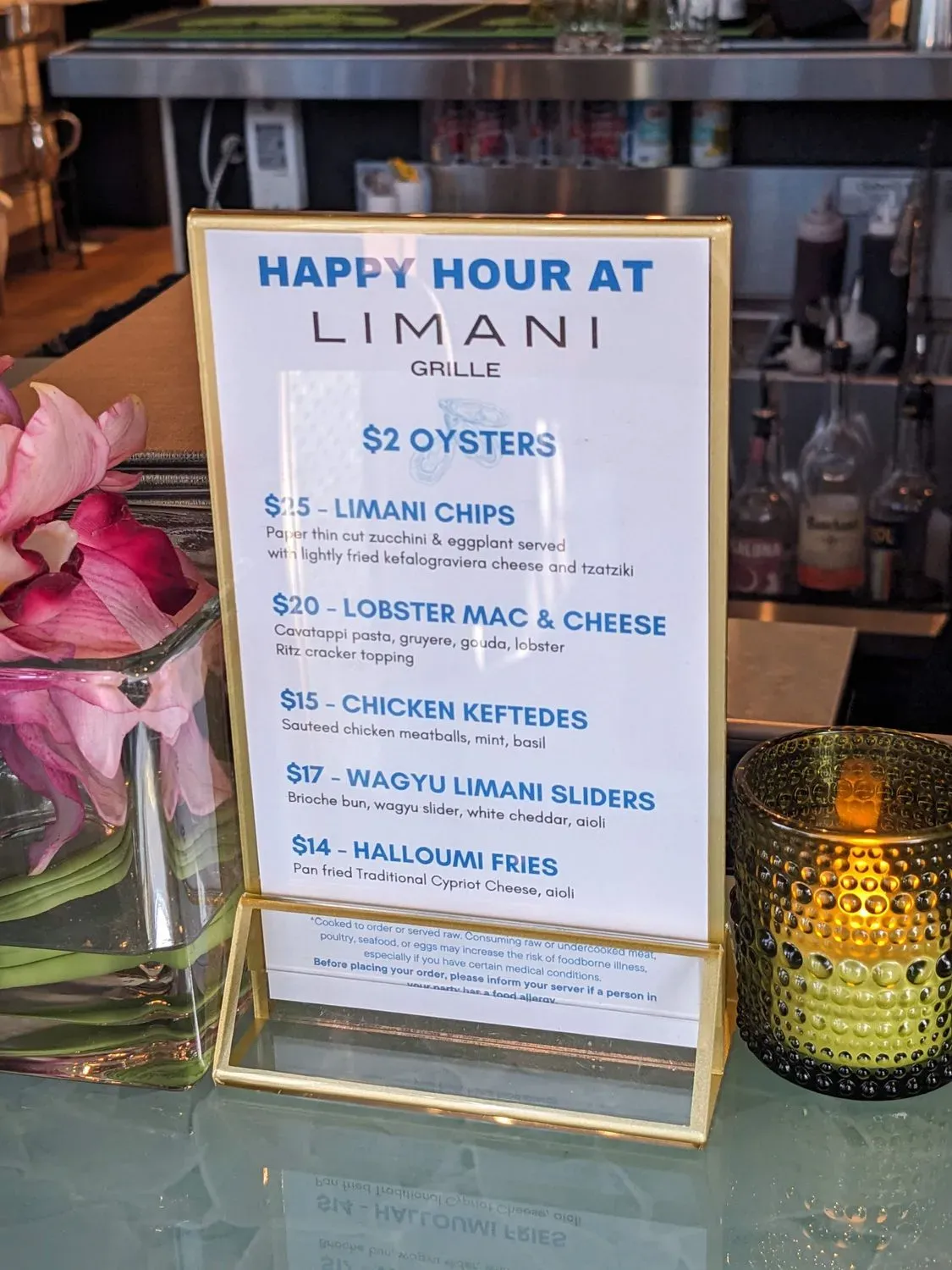 Limani Grille Seaport Menu | Boston, MA | Checkle