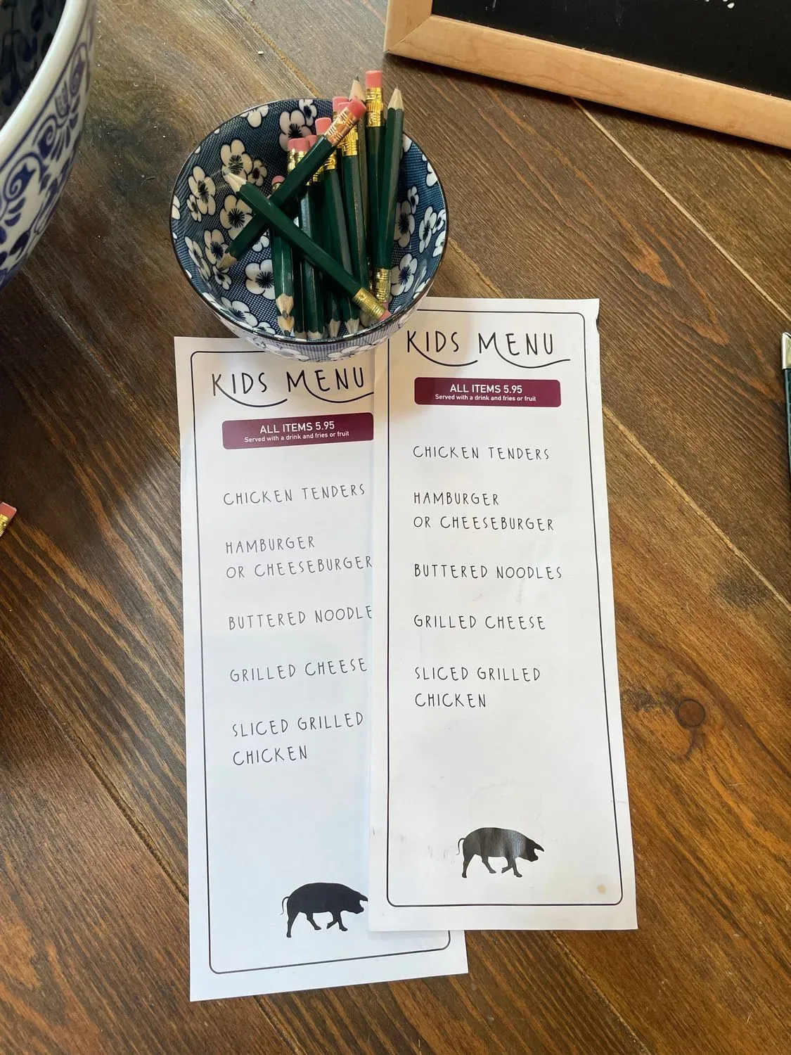 Adair Kitchen Menu - Updated October 2025