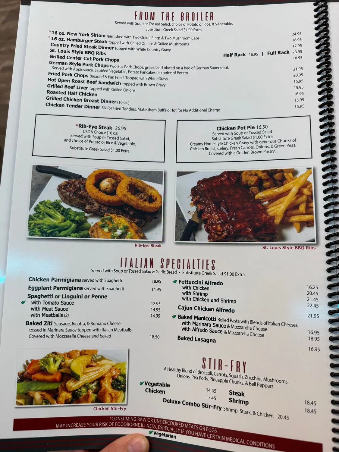City Cafe Diner Menu - Updated November 2025