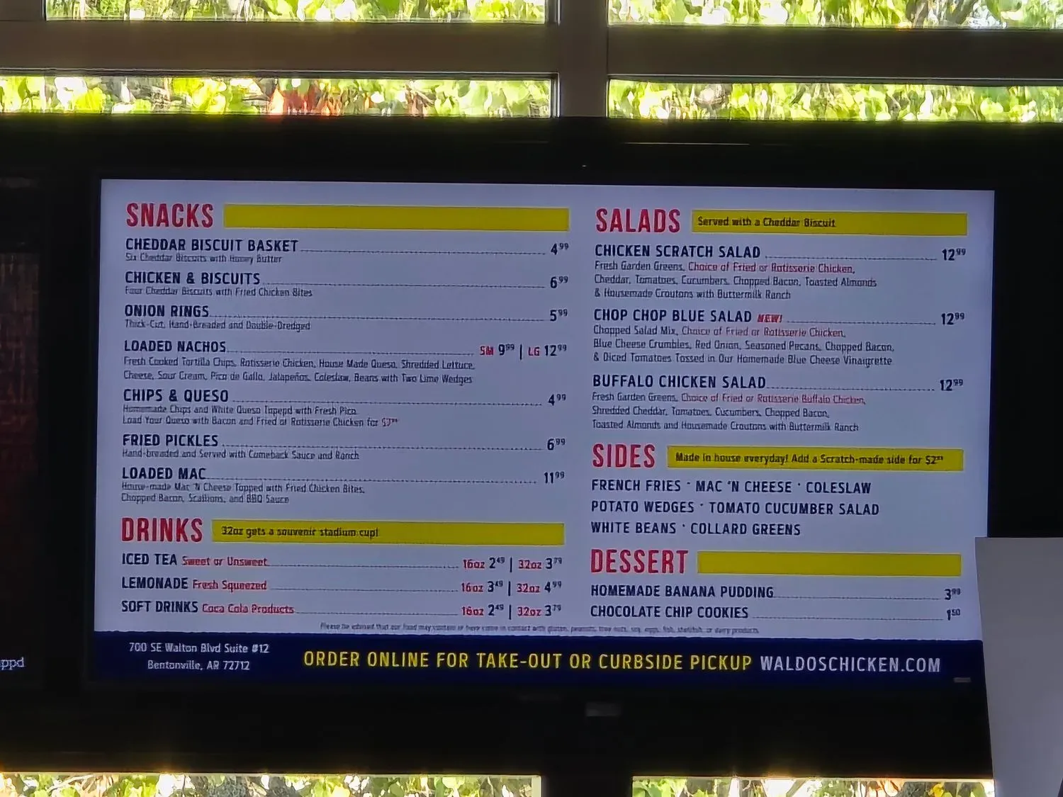 Waldo's Chicken & Beer Menu - Updated November 2025