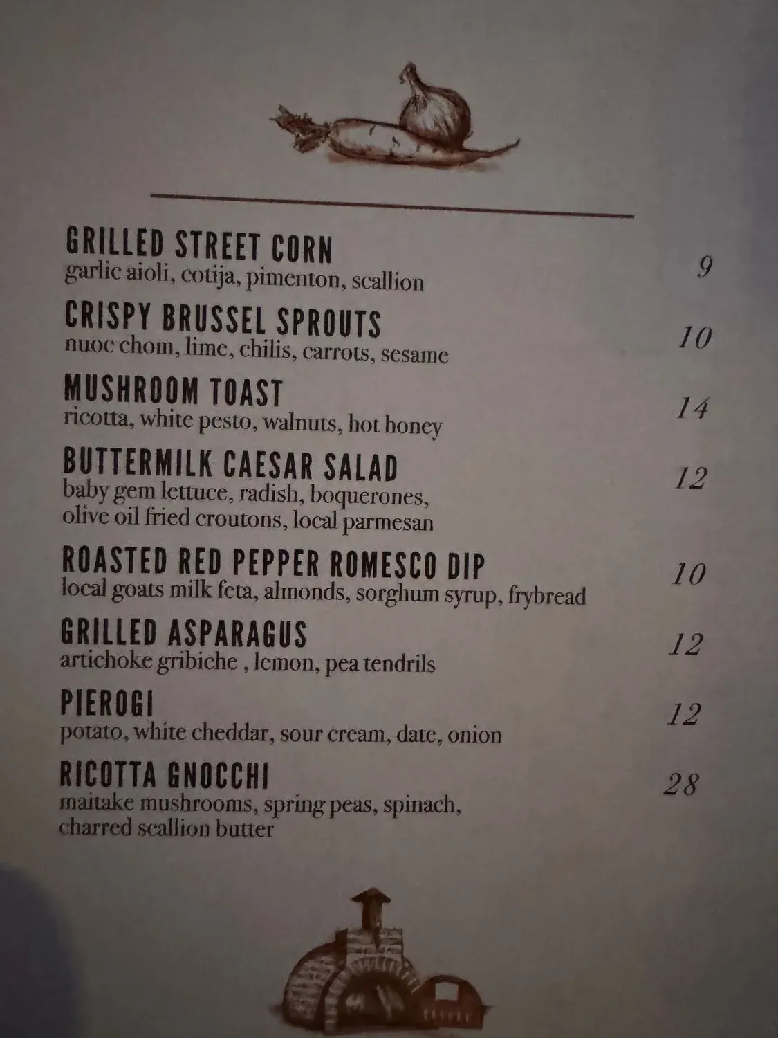 Prohibition Menu - Updated November 2025