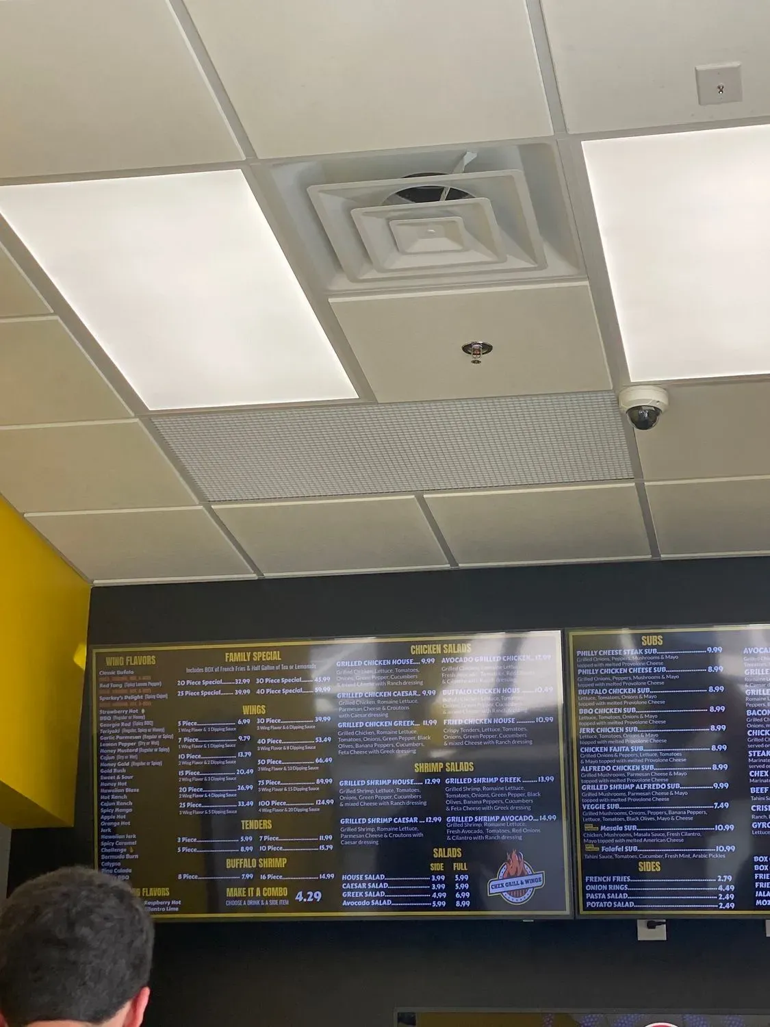 Chex Grill & Wings Menu - Updated October 2025