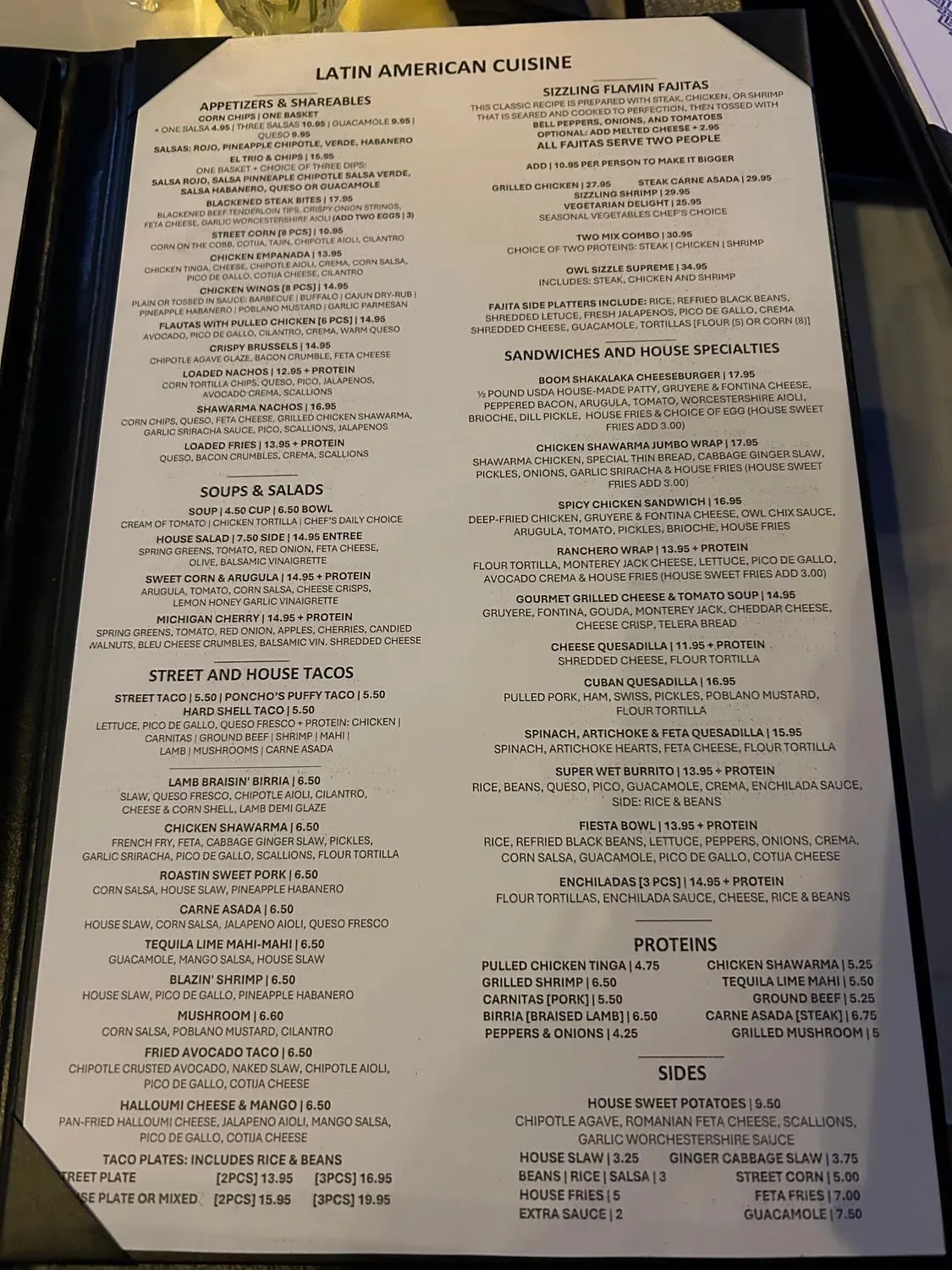 Blind Owl Royal Oak Menu - Updated September 2025