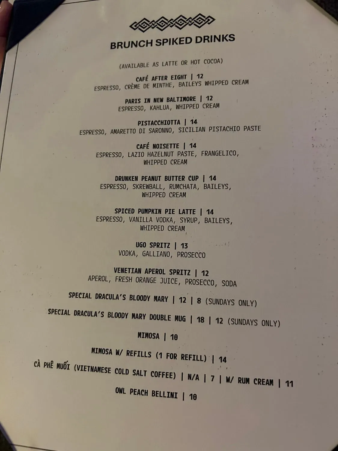 Blind Owl Royal Oak Menu - Updated September 2025