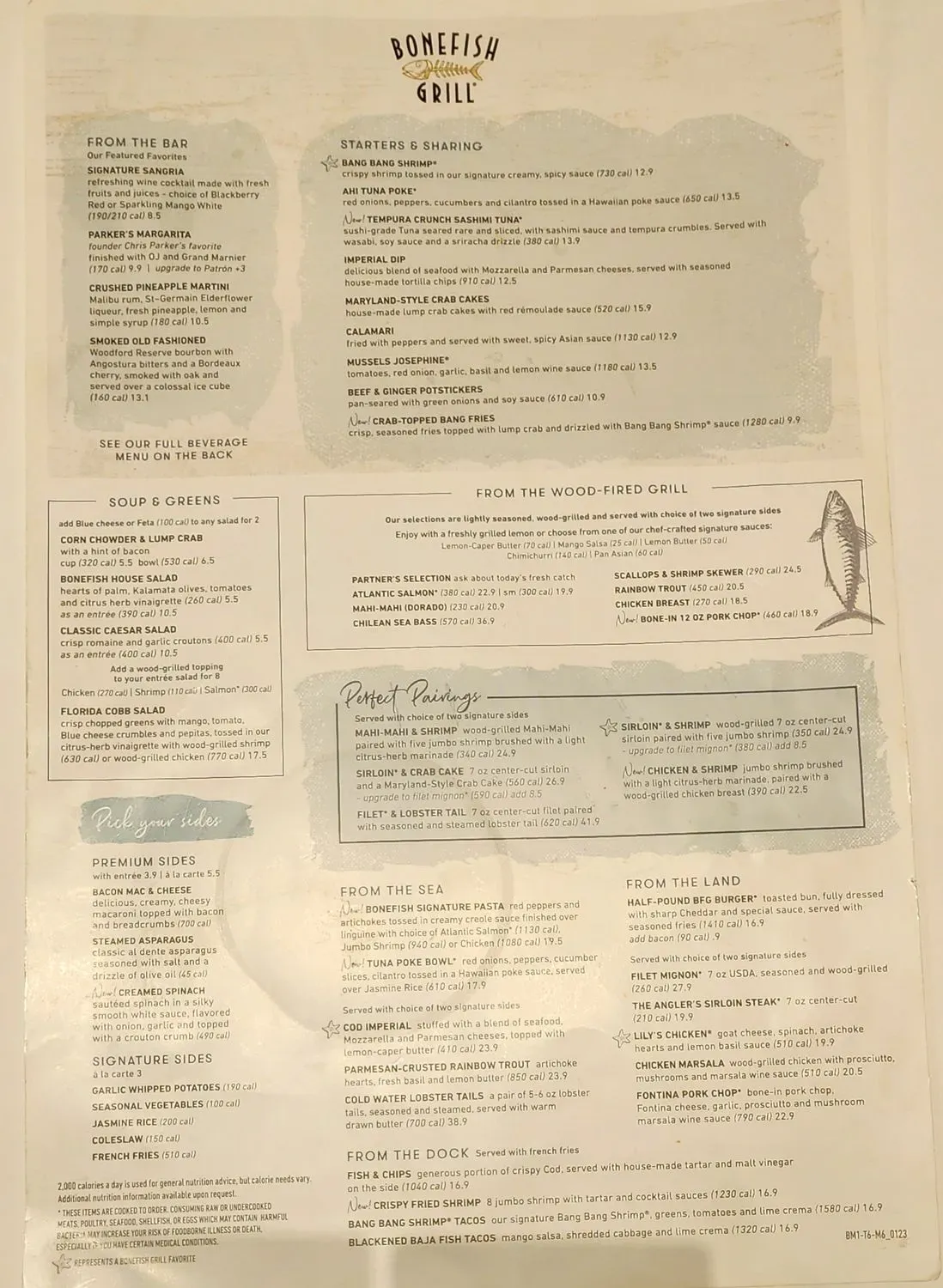 Bonefish Grill Menu - Updated October 2025