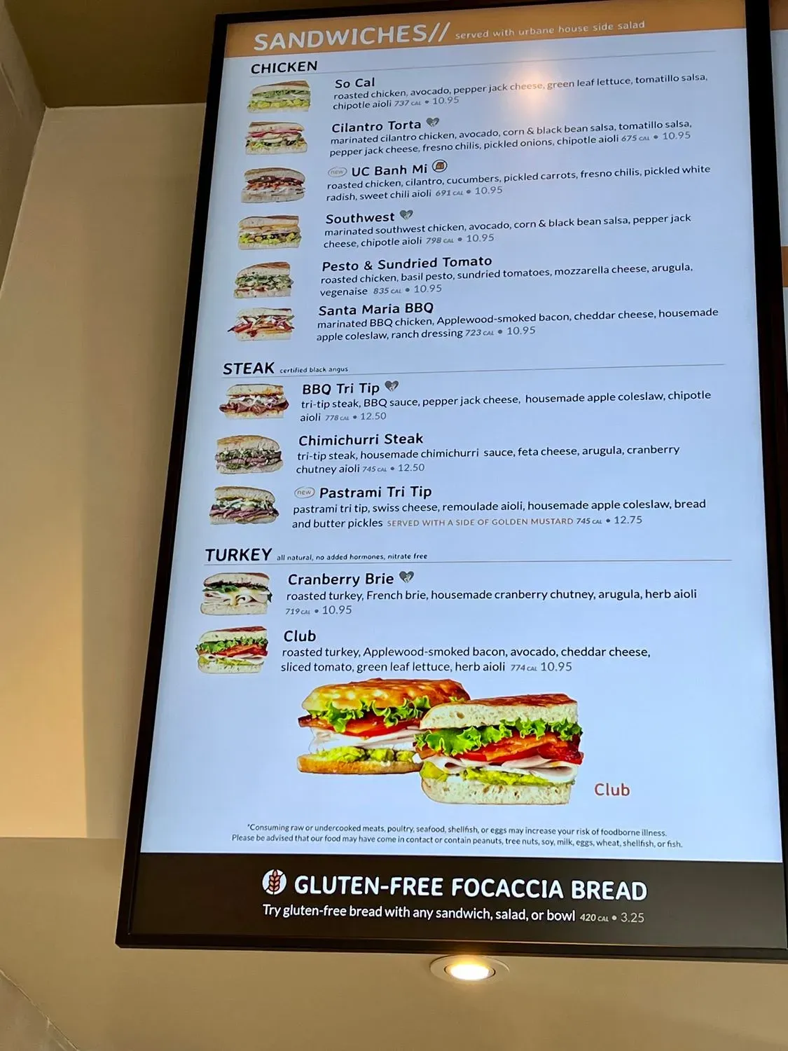 Urbane Cafe Menu - Updated November 2025