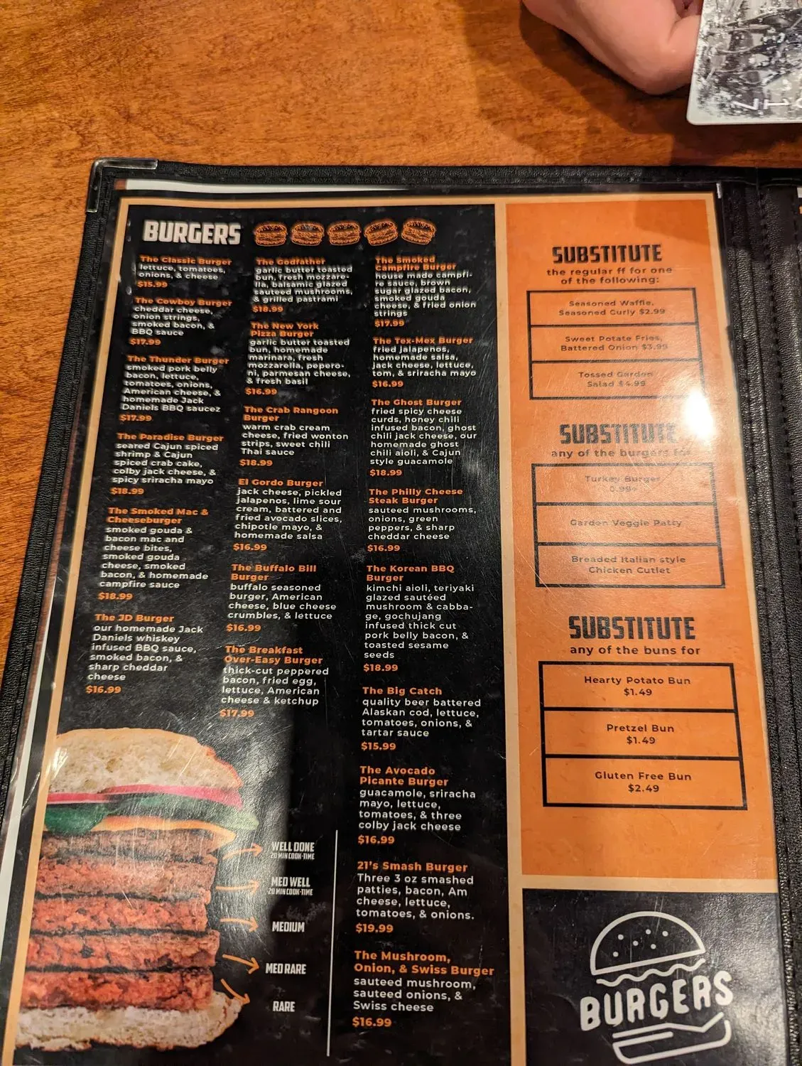 21 Burgers & Wings of Poughkeepsie Menu - Updated November 2025